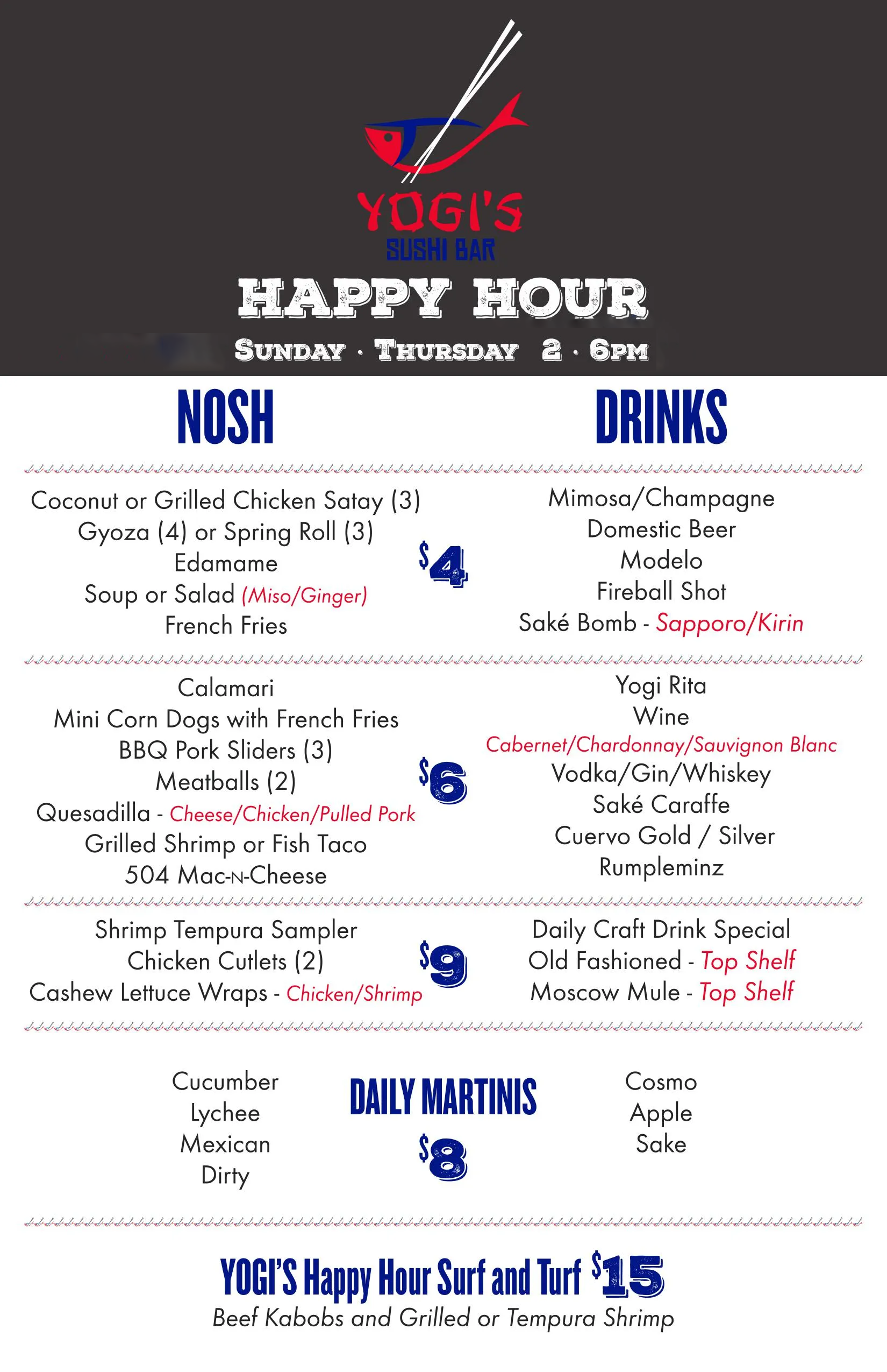 Yogi's Sushi and Sports Bar9440 Garland Road, Dallas, TX, USAJapanese ...